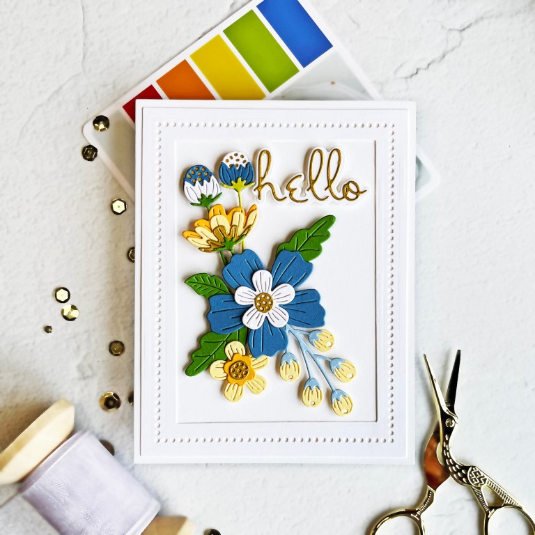 Spellbinders Cards | Be Bold Blooms Floral Die Kit 3 Ways