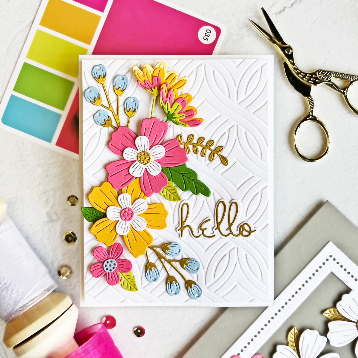Spellbinders Cards | Be Bold Blooms Floral Die Kit 3 Ways