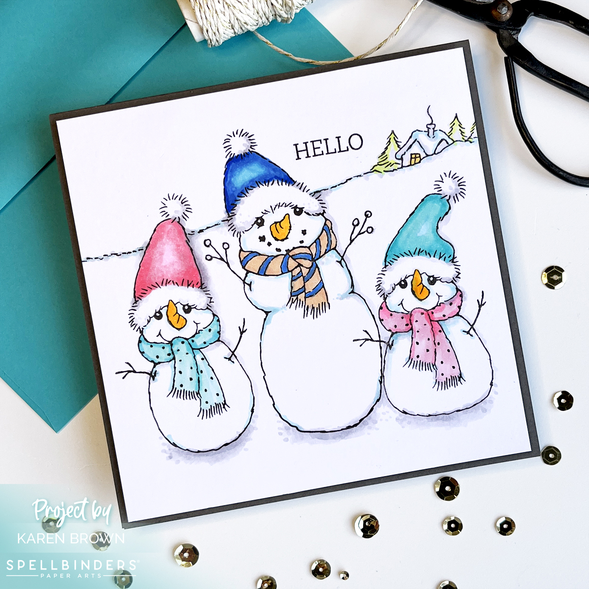 Spellbinders FransFormer Snowy Friends | Cute Quick Christmas Card ...