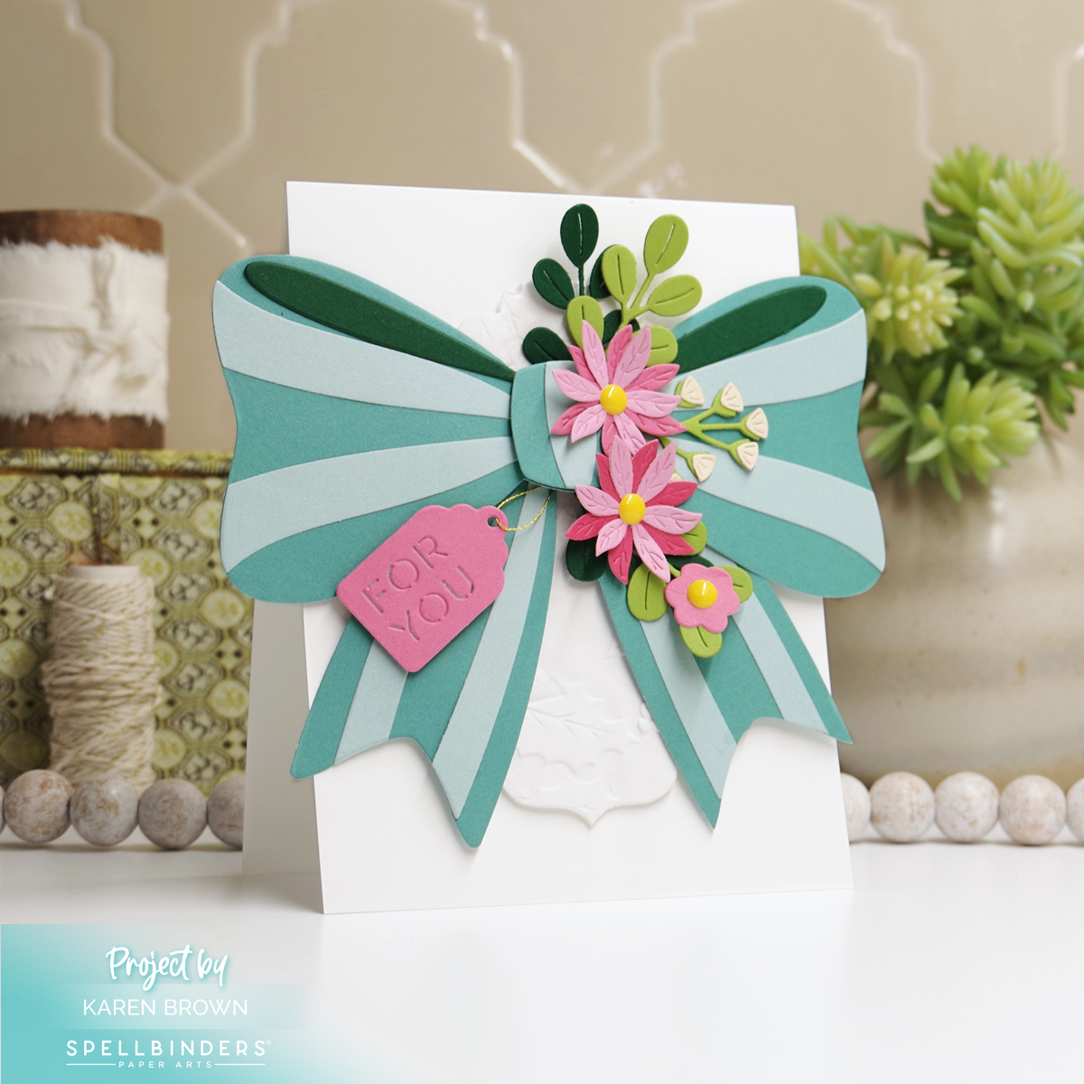 Spellbinders | All Occasion Bow | New and Unique Die Cut Card