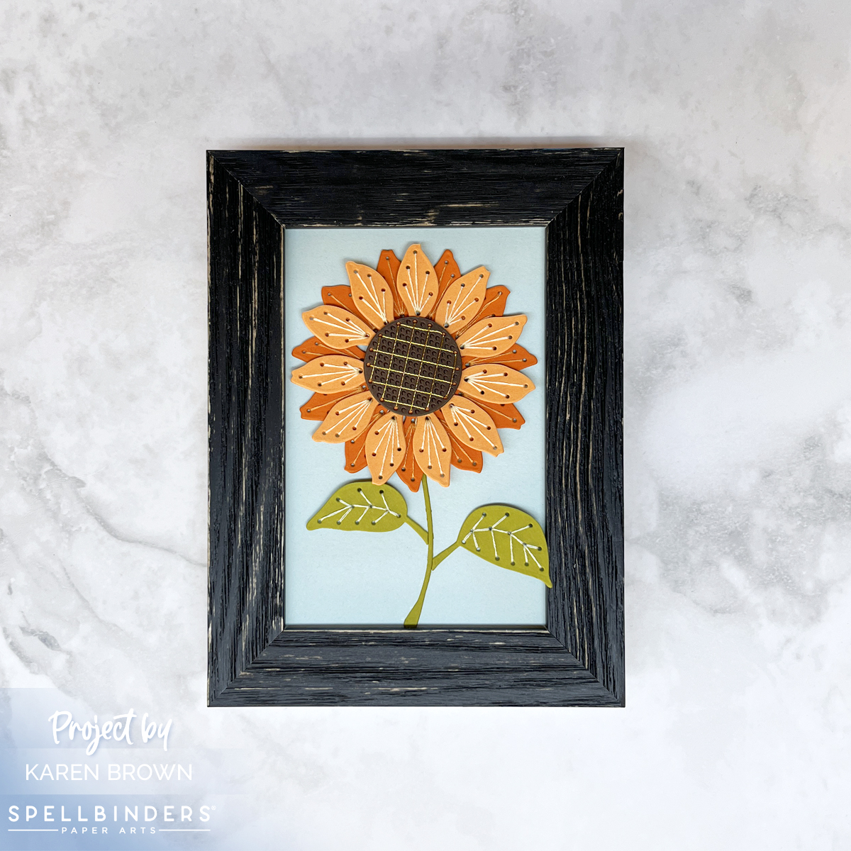Frameable Art | Spellbinders September 2024 Stitching Club