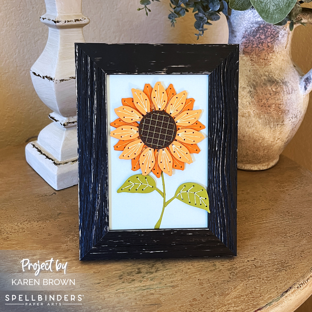 Frameable Art | Spellbinders September 2024 Stitching Club