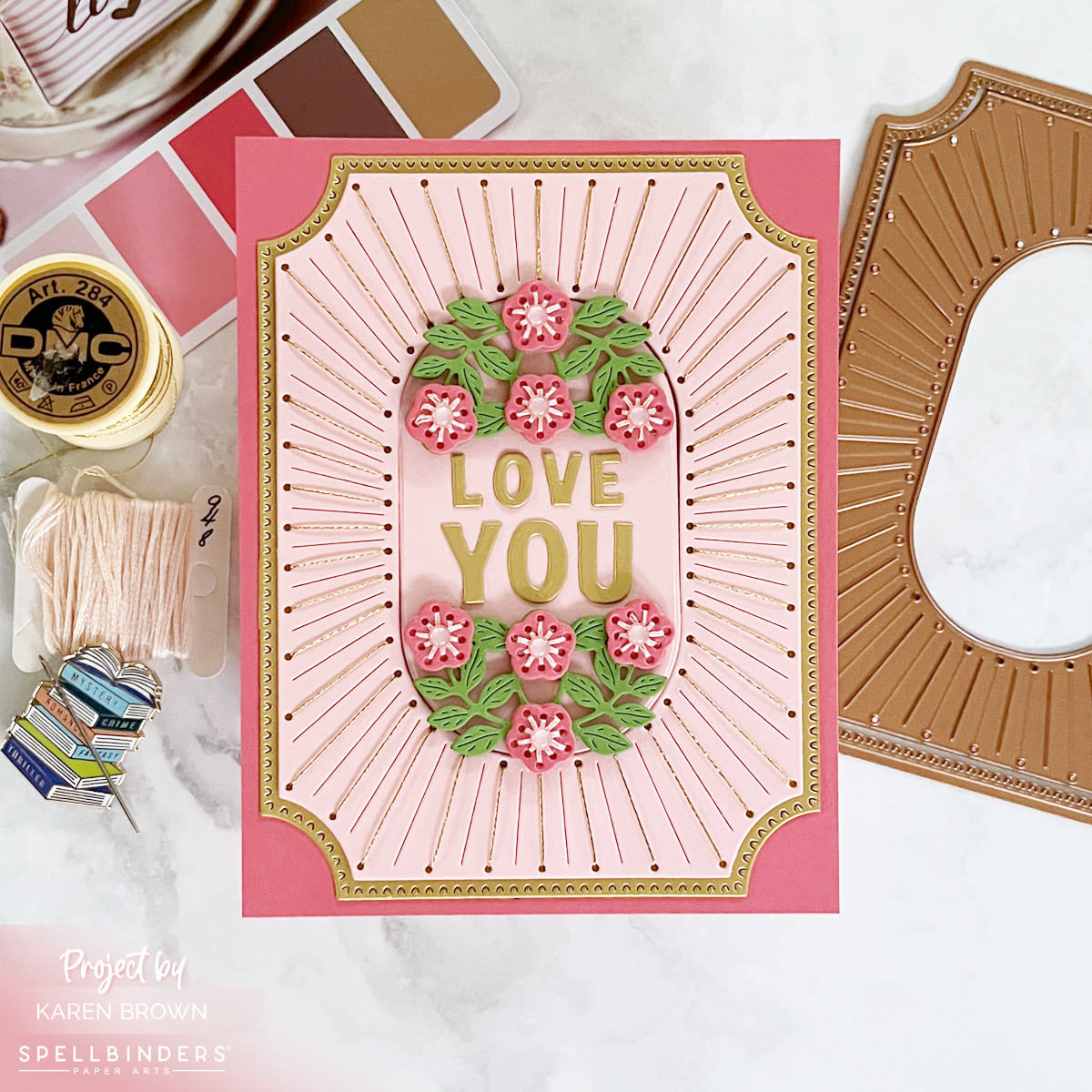 Handstitched Love | Spellbinders December 2024 Stitching Club of the Month