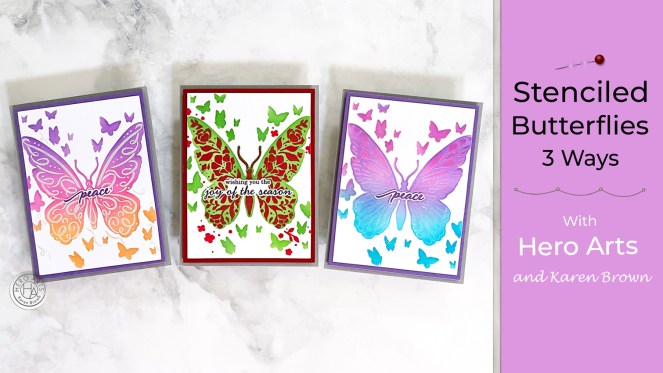 VIDEO: 3 Creative Ways to Stencil Butterfly Cards