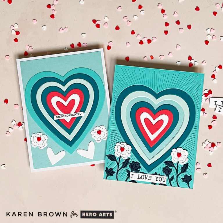 Hero Studio January Card Kit Release and Blog Hop: Love is in the Air!