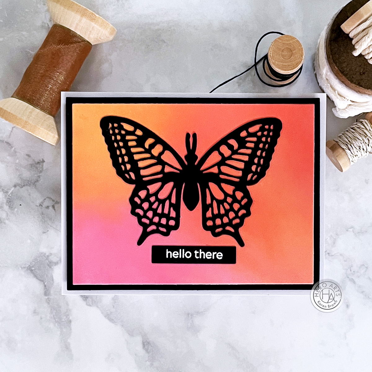 Spring Whimsy with Hero Arts: Bold Colors, Butterflies & Birthday Cheer