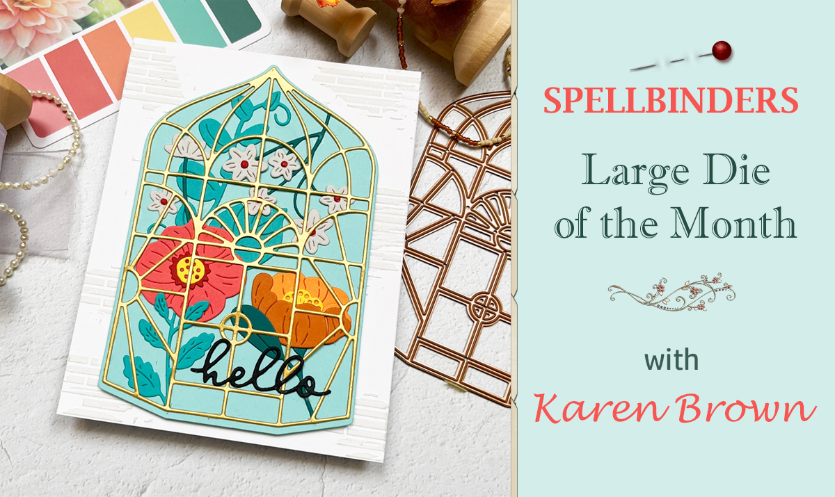 Spellbinders | Large Die of the Month Kit | Colorful Floral Card