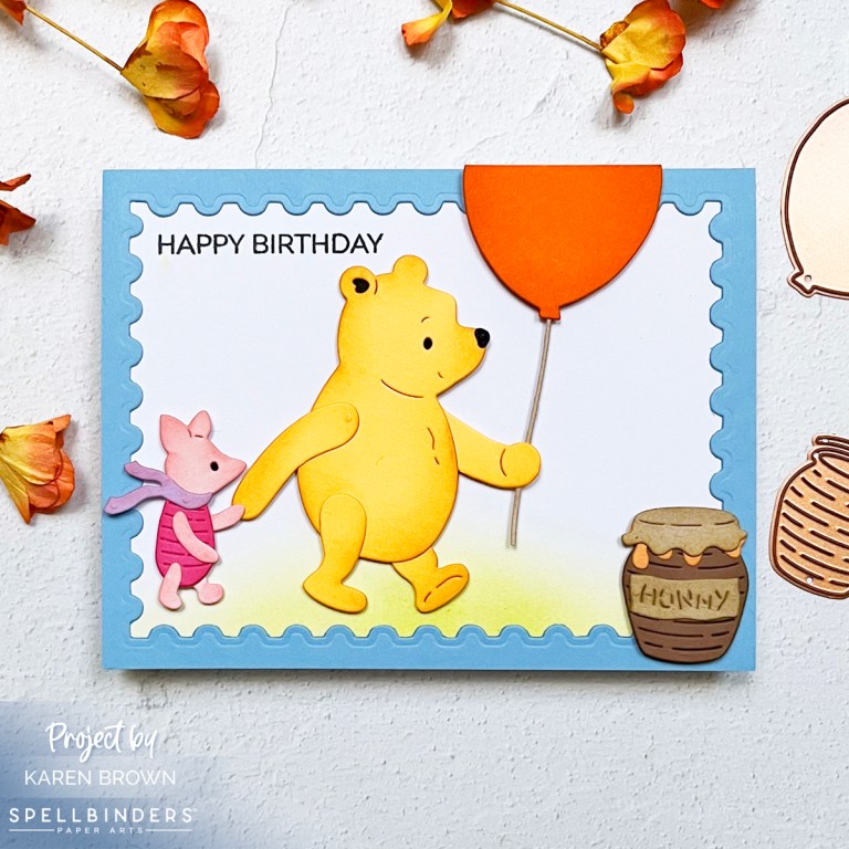 A Birthday Card Full of Whimsy: Winnie the Pooh and Piglet Scene
